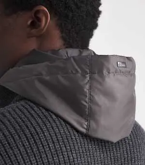 Herno Virgin Wool Ribbed Hybrid Jacket