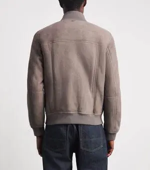 Herno Suede Bomber Jacket