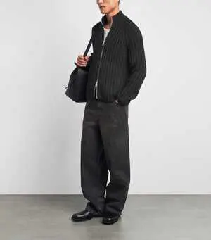 Our Legacy Merino Wool Zip-up Cardigan