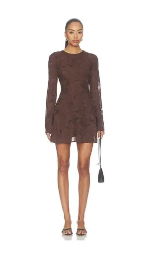 ROTATE BY BIRGER CHRISTENSEN Kasyna Dress In Brown
