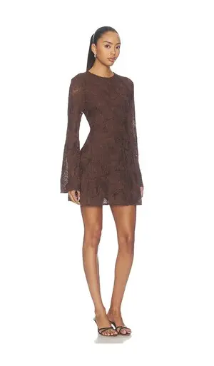ROTATE BY BIRGER CHRISTENSEN Kasyna Dress In Brown