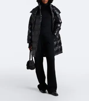 Moncler Rochelairs Hooded Down Coat - Black