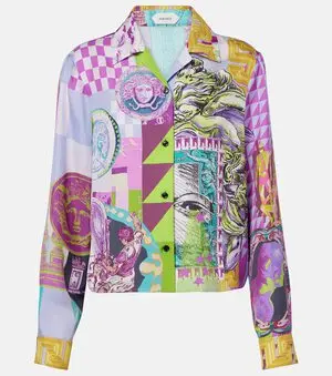 Versace Medusa Printed Silk Shirt - Multicoloured