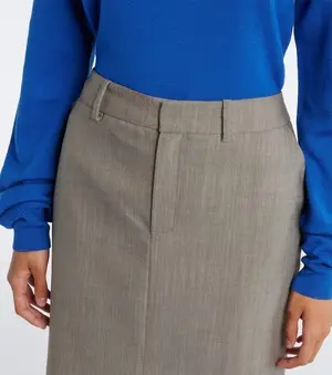 THE FRANKIE SHOP Maybelle Wool Pencil Skirt