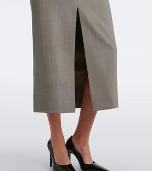 THE FRANKIE SHOP Maybelle Wool Pencil Skirt