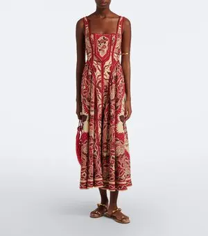 ALEMAIS Alémais Kenny Printed Midi Dress - Multicoloured