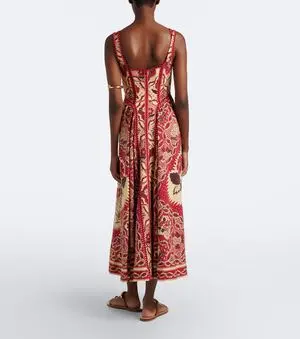 ALEMAIS Alémais Kenny Printed Midi Dress - Multicoloured