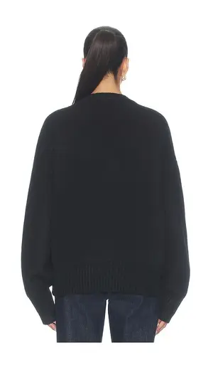 Lioness Dolce V Knit Sweater In Black