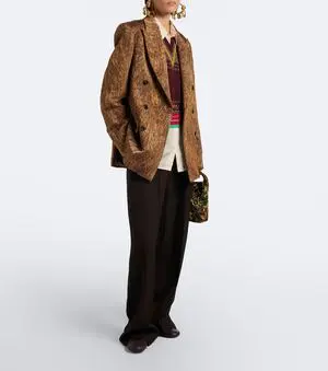 Dries Van Noten Jacquard Cashmere And Wool Vest - Multicoloured