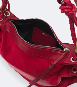 Isabel Marant Étoile Maia Medium Suede And Leather Shoulder Bag