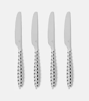 L'Objet X Jessica Mccormack Stainless Steel Set Of 4 Knives - Silver