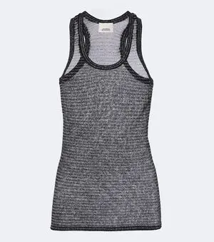 Isabel Marant Étoile Cevara Semi-sheer Striped Lurex® Tank Top