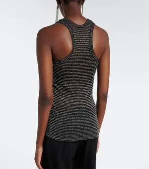 Isabel Marant Étoile Cevara Semi-sheer Striped Lurex® Tank Top