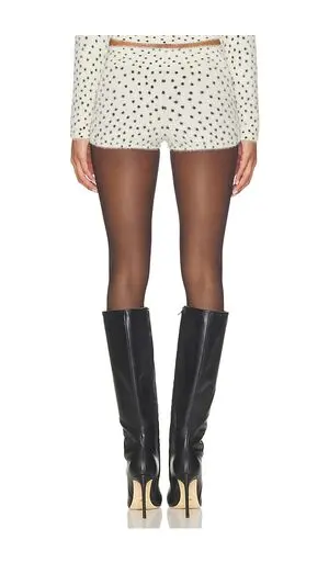 Majorelle Shary Leopard Short In White