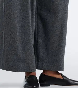 Max Mara Pleated Wool Wide-leg Pants