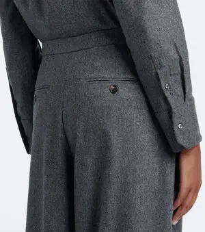 Max Mara Pleated Wool Wide-leg Pants