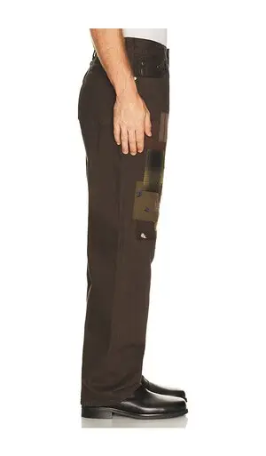 VOWELS Straight Denim Jeans In Brown