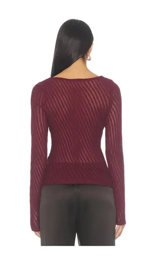 SNDYS. Norah Cardigan In Burgundy