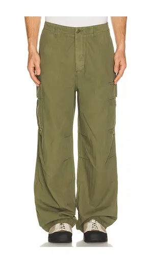 PALMES Herringbone Cargo Trousers