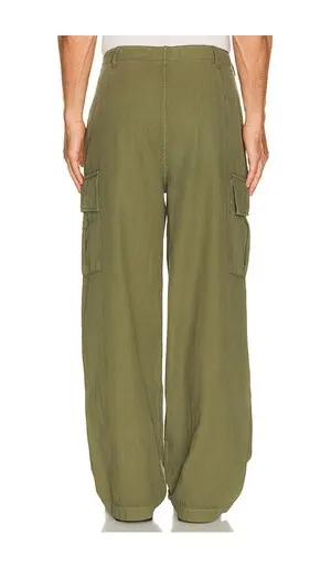 PALMES Herringbone Cargo Trousers