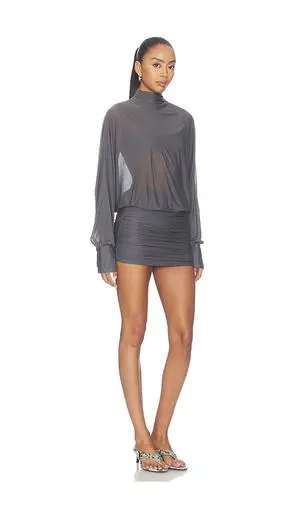 SEROYA Jensine Dress In Grey