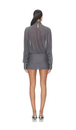 SEROYA Jensine Dress In Grey