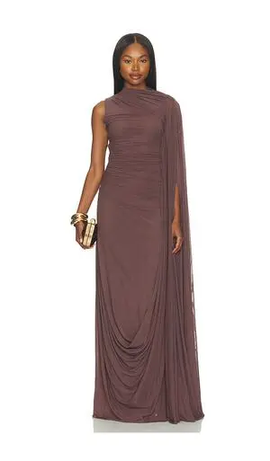 DEME BY GABRIELLA Maple Dress In Brown