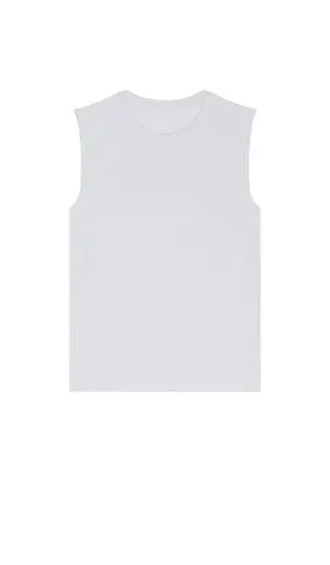Beyond Yoga Featherweight Freeflo Muscle Tank 2.0 In Blue - Cloud Drift Heather