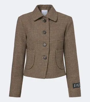 PATOU Prince Of Wales Check Jacket - Brown