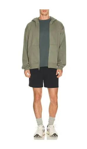 Beyond Yoga Luxefleece Zip Up Hoodie In Green