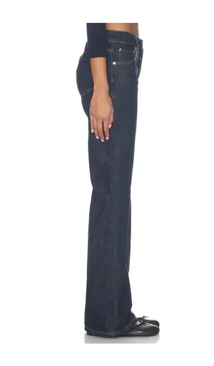 EB DENIM Rowan Mid Rise Flare In Navy