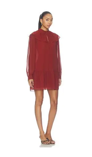 FRAME The Silk Soirã©e Dress In Brick