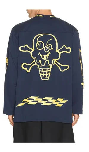 ICECREAM Returner Long Sleeve Tee In Blue