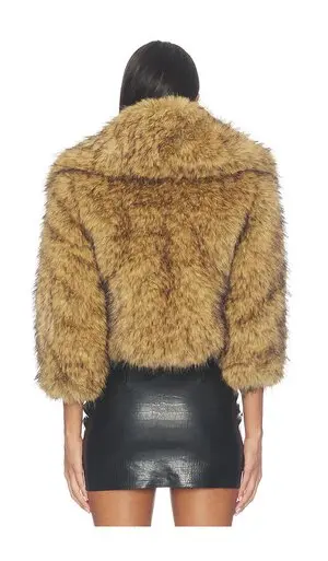 KIM SHUI Georgia Faux Fur Moon Jacket