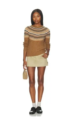 Astr The Label Daria Sweater In Brown