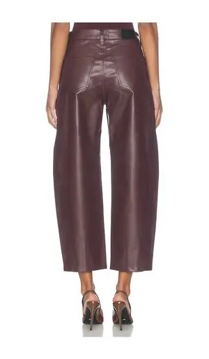 PISTOLA Eli High Rise Arched Leg Pant In Brown