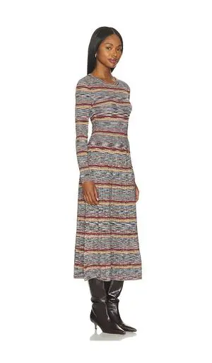 Veronica Beard Nami Knit Dress In Rust