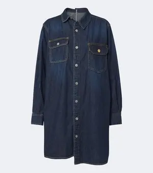 Sacai Asymmetric Denim Shirt Dress