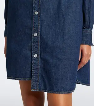 Sacai Asymmetric Denim Shirt Dress
