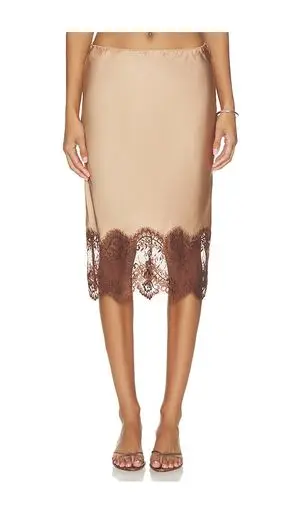 HERSKIND Herbert Skirt In Metallic - Copper