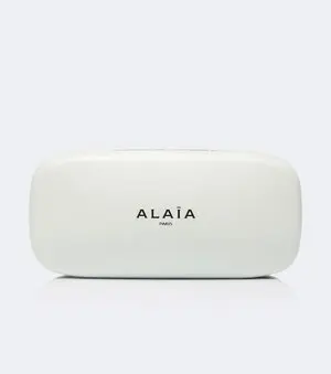 Alaïa Croc-effect Flat-top Sunglasses