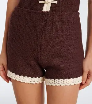 Posse Hattie Crochet-trimmed Shorts