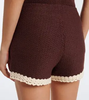 Posse Hattie Crochet-trimmed Shorts