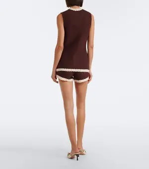 Posse Hattie Crochet-trimmed Shorts