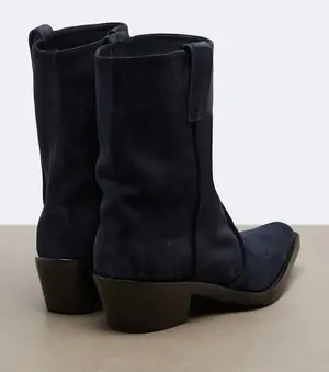 Khaite Clive Suede Cowboy Boots