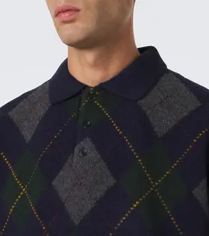 Polo Ralph Lauren Argyle Wool And Mohair Polo Sweater