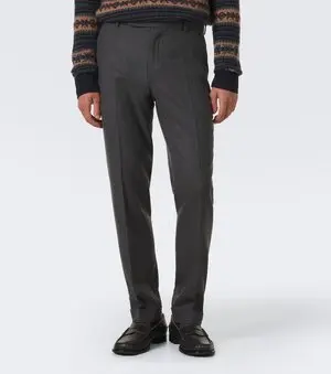 Polo Ralph Lauren Wool-blend Straight Pants