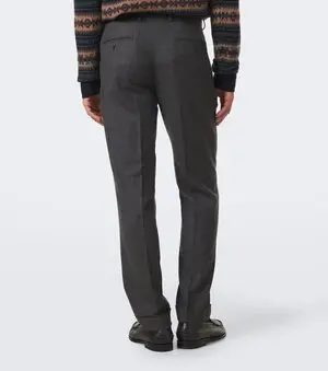 Polo Ralph Lauren Wool-blend Straight Pants