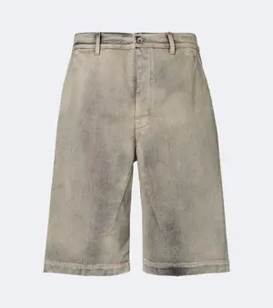 Rick Owens Work Denim Shorts - Grey