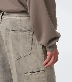 Rick Owens Work Denim Shorts